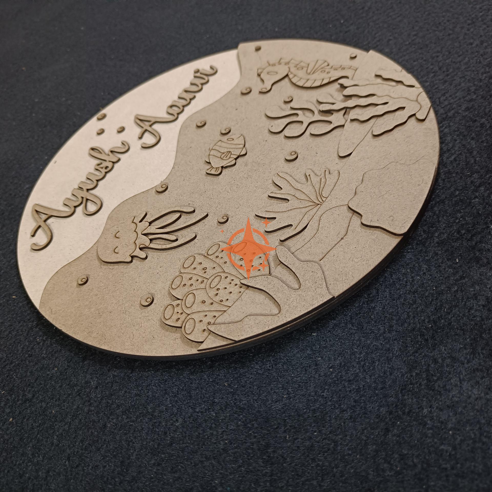 Kids Nameplate- Under Water Theme